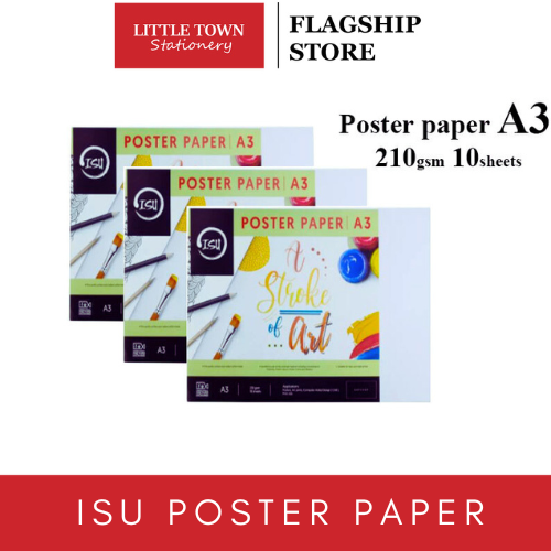 ISU Poster Paper 210gsm size A3 (297mm x 420mm) | Lazada PH