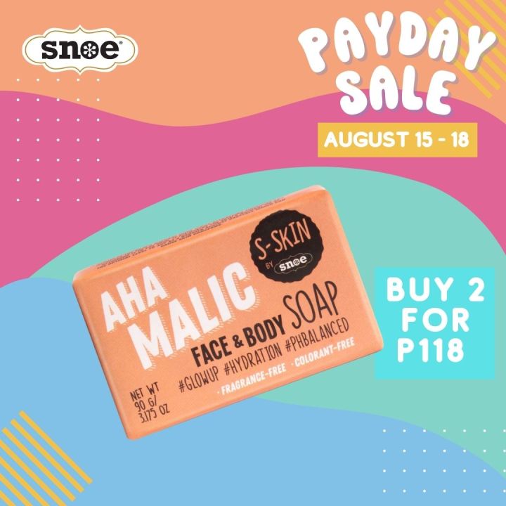 Snoe Beauty S-SKIN AHA Malic Face and Body Soap #Glowup #Hydration # ...