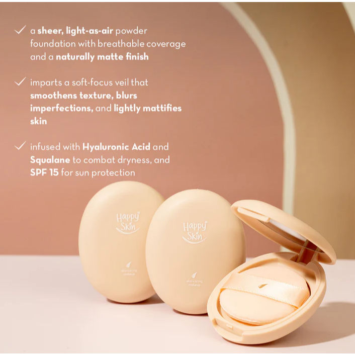 Happy Skin Mini Off Duty Powder Foundation SPF 15 | Lazada PH