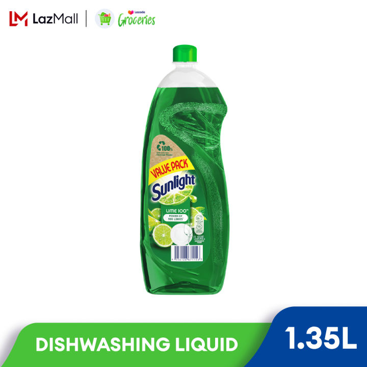 Sunlight Dishwash Liquid Lime 1.35L | Lazada