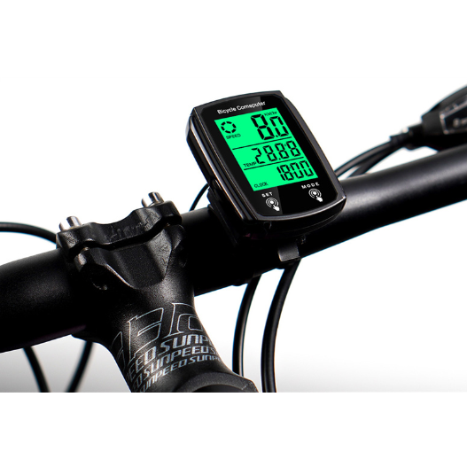 Speedometer Sepeda Odometer 19 Fungsi Sensor Magnet Menyala Otomatis ...