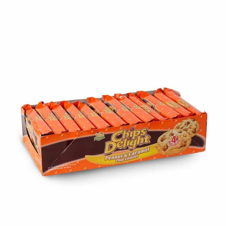 Chips Delight Peanut and Caramel Chip Cookies 40g x 12 | Lazada PH