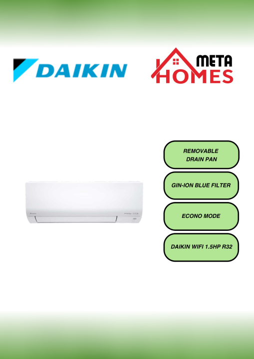 Daikin 1.5HP Inverter Air Conditioner R32 Wifi FTKF-35C | Lazada