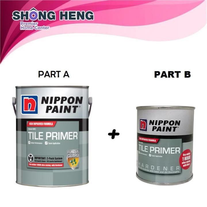 Nippon Paint Tile Primer 2.5L (2-PACK SYSTEM) | Lazada