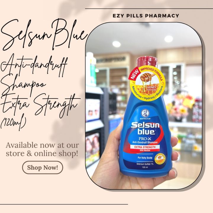 SELSUN BLUE PRO-X Anti-Dandruff Shampoo Extra Strength with Menthol ...
