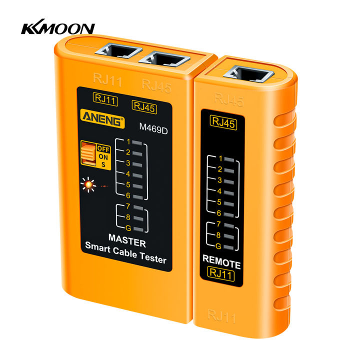 Network Cable Tester RJ11 RJ45 Telephone Cable Tester Detector Remote ...