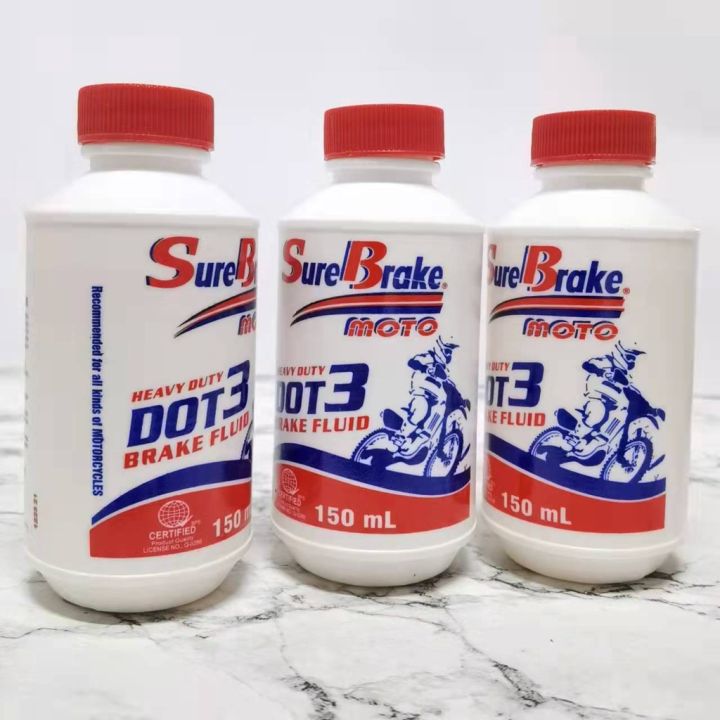 Sure Brake Moto heavy duty dot 3 Brake Fluid 150ml | Lazada PH