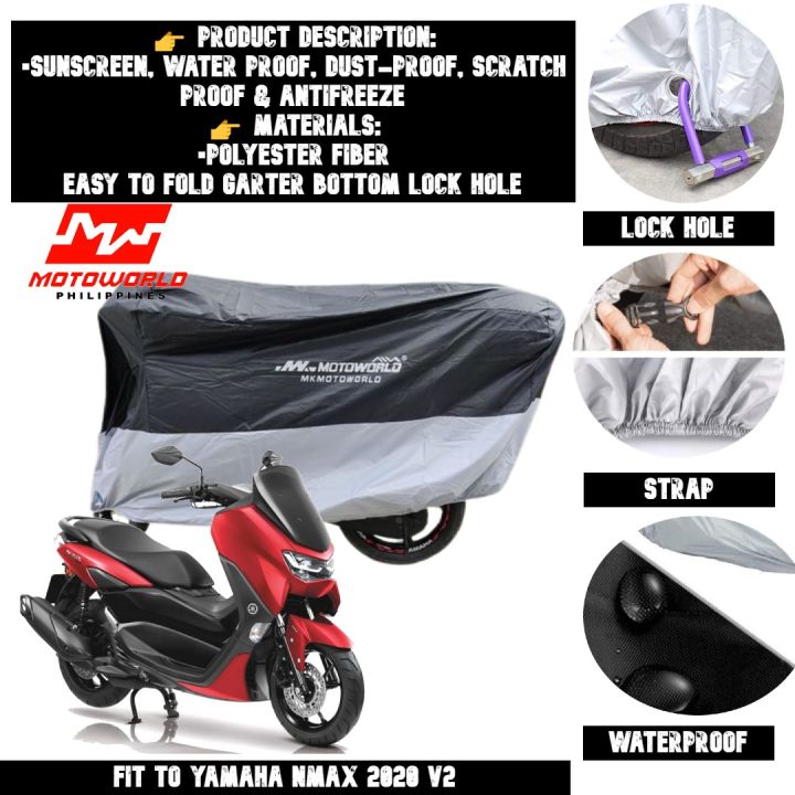 YAMAHA NMAX 2020 MOTOR COVER waterproof MOTOWORLD | Lazada PH