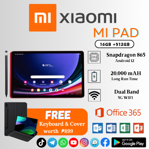 XIAOMI MI PAD 5G | 16GB RAM + 512GB ROM | 10''5 Full Display | 32MP ...