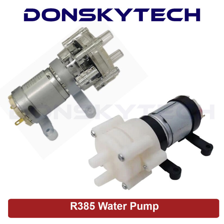 R385 Water Pump Diaphragm Type 6-12V for Electronics Arduino and ...
