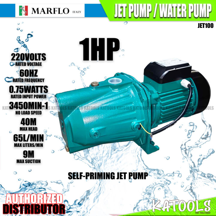 KATOOLS ~ Marflo Jet Pump Water Pump 1HP Self-Priming Shallow Well ...