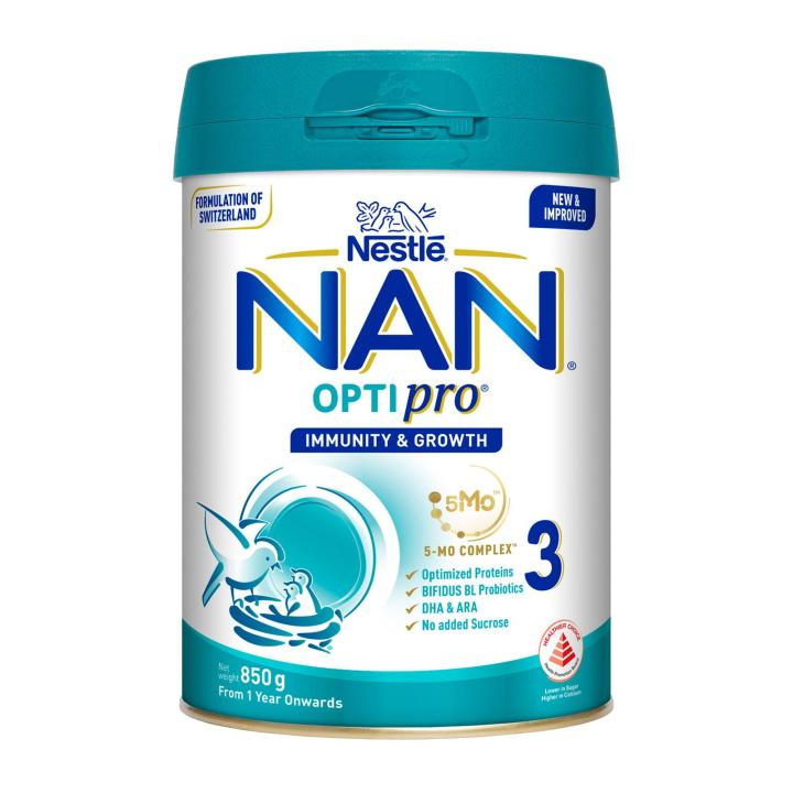 Nestle NAN Optipro Stage 3 Growing Up Milk Formula 850G - From 12 Months | Lazada Singapore