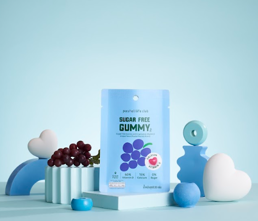 PASTEL LIFE CLUB SUGAR FREE GUMMY VIT D - GRAPE เยลลี่กัมมี่ สูตรไม่มี ...