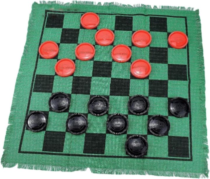 Checkers Board Game Set Toe Board 3 in 1 for Kids s Big Checker Game ...