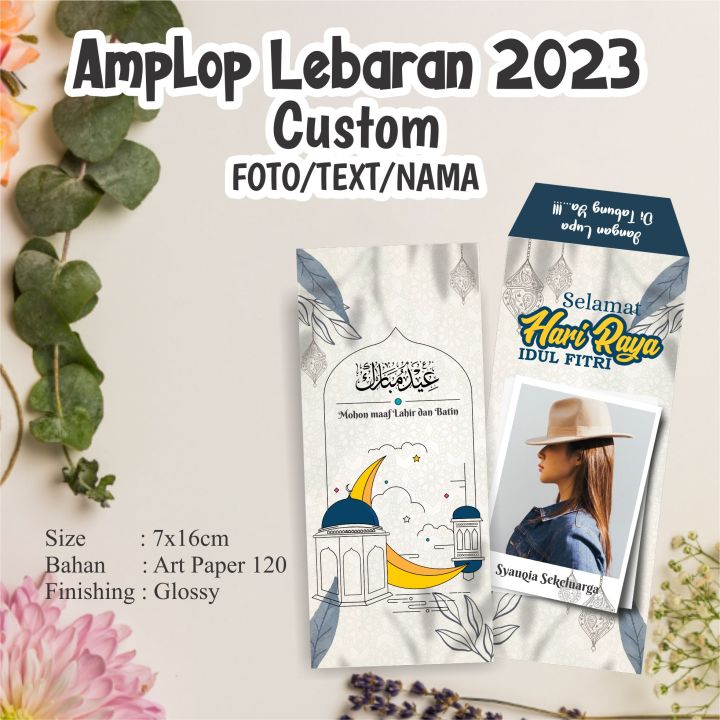 AMPLOP LEBARAN 2025 Custom foto dan nama keluarga // bisa request foto ...