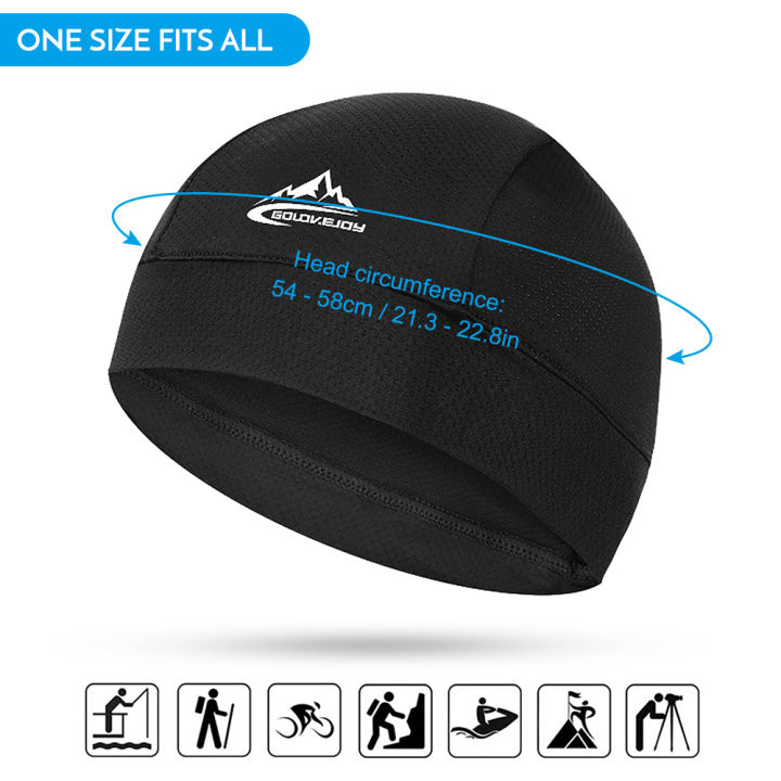 Cooling Cap Men Women Sweat Wicking Cycle Running Hat Helmet Liner ...