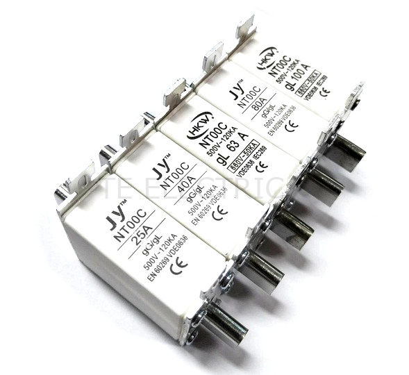 NH00 25A / 40A / 63A / 80A / 100A BLADE FUSE CUT OUT FUSE NT00 BLADE ...