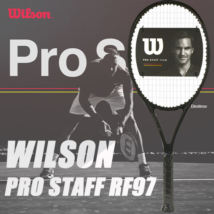 Wilson Tennis Racket Pro Staff RF97 Full Carbon With String Free Bag ...