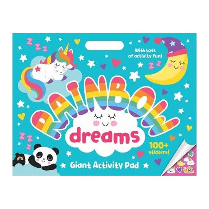 Rainbow Dreams Giant Activity Book For Kids With 100+ Stickers ...