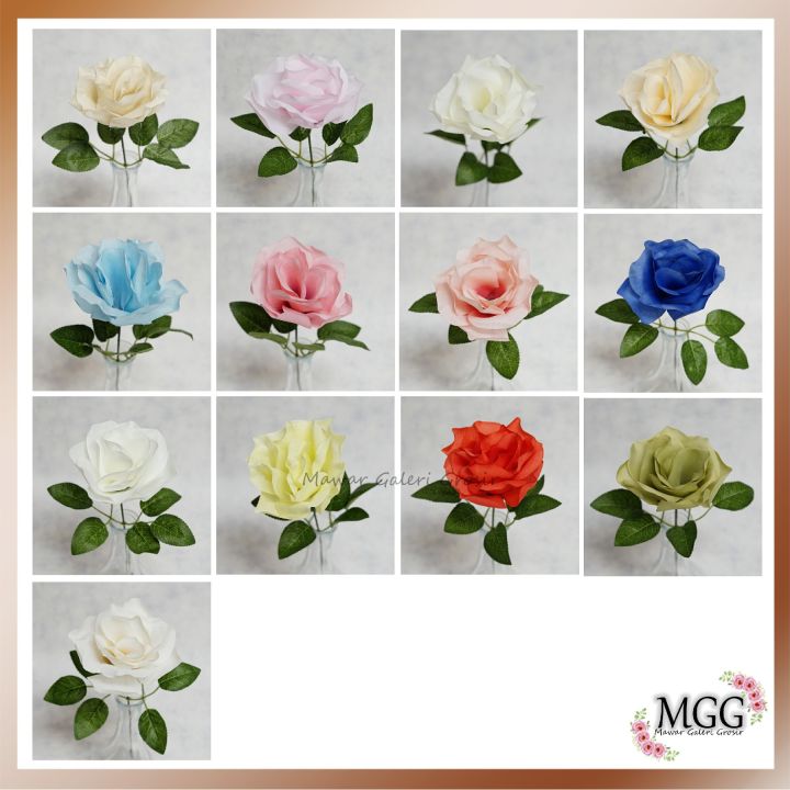 Bunga Mawar Rose Ulir Mini X1 (Satuan) Bunga Mawar Plastik Dekorasi ...
