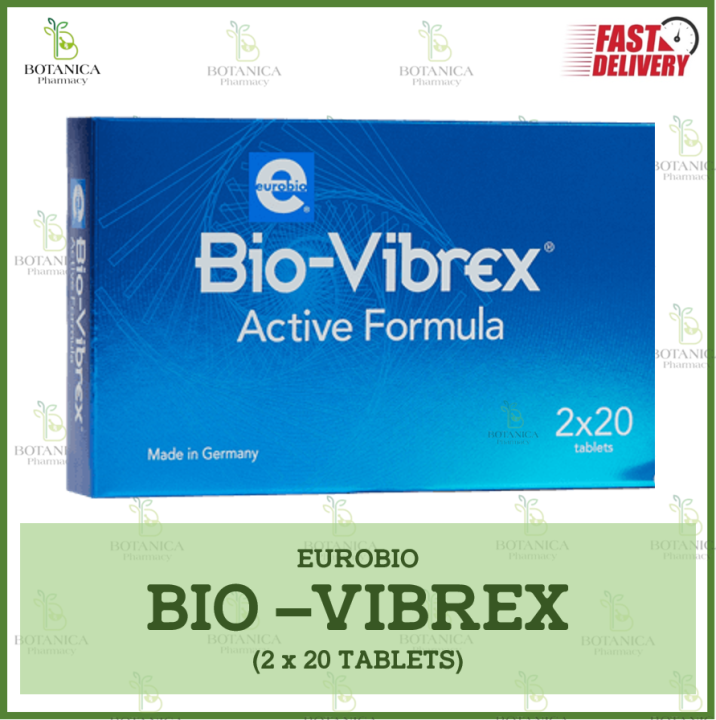 EUROBIO BIO-VIBREX ACTIVE FORMULA (2 x 20'S) - (EXP: 09/2026) | Lazada