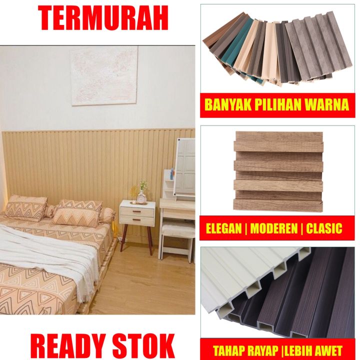 Wpc Wall Panel Dekor Dinding 3meter Kisi Kisi Motif 24mm 300x15 ...