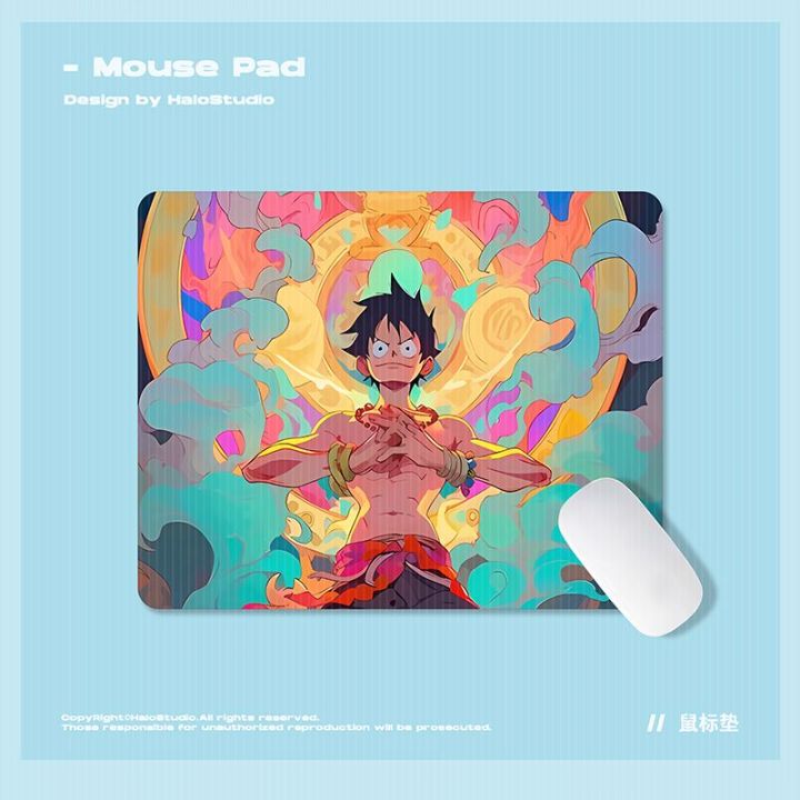 Wanmg3c One Piece Luffy Office Writing Desk Keyboard Game Mouse Unique ...