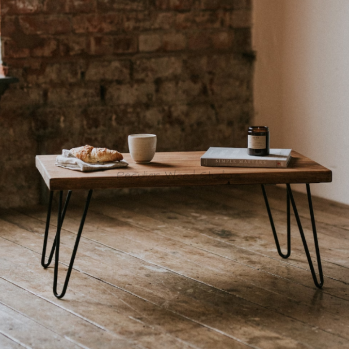 Peculiar Wood – Minimalist Rectangular Simple Modern Center Coffee ...