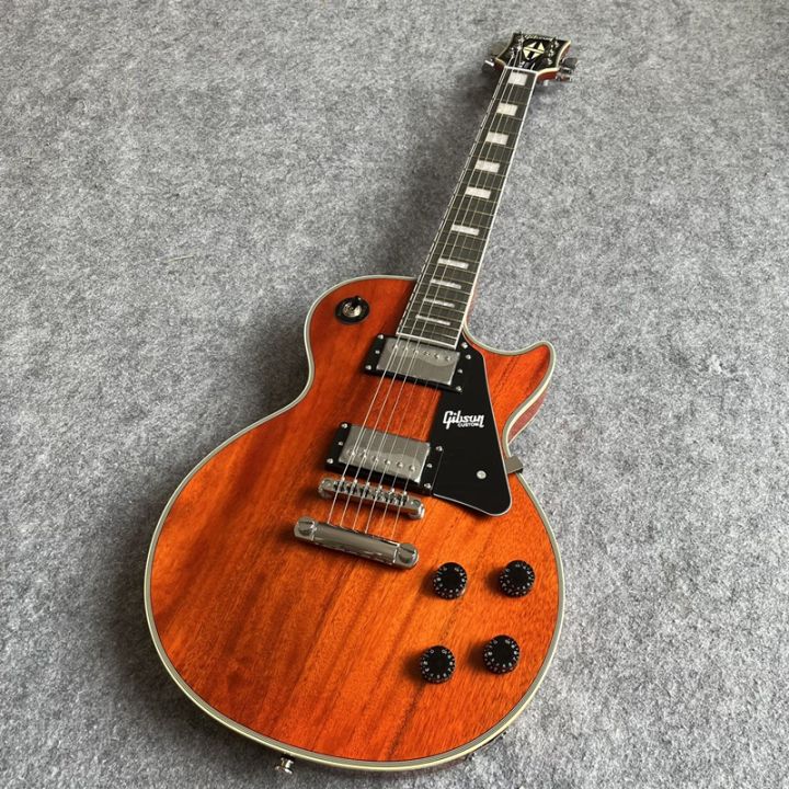 Gibson Les Paul Standard Electric Guitars Red Woodgrain Chrome Pickups ...