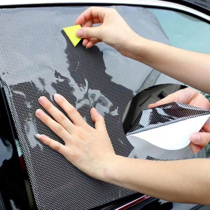 2PCS Car Window Sunshade Stickers - Electrostatic Adsorption Sun Shield ...