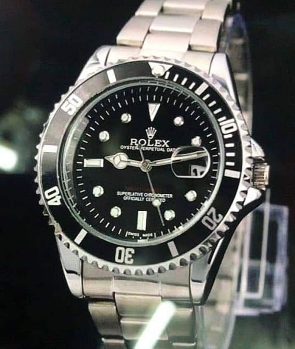 Rotating bezel RLX WATCH Water Resistant with date window men's watch ...