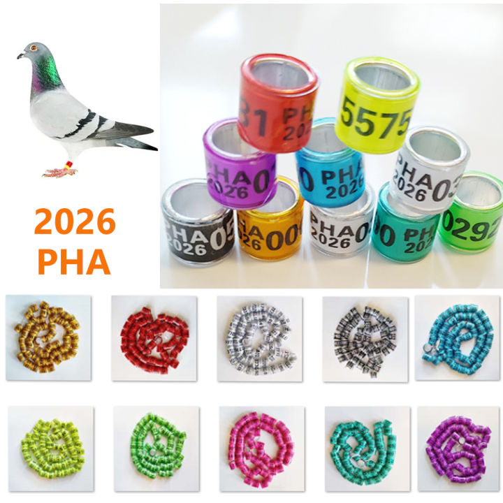 50 pieces of 2026 pigeon foot rings PHA digital foot rings 8mm parrot ...