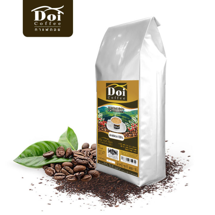 กาแฟดอยอาราบิก้า Doi Coffee สูตรคั่วเข้มมาก 500g. | Lazada.co.th