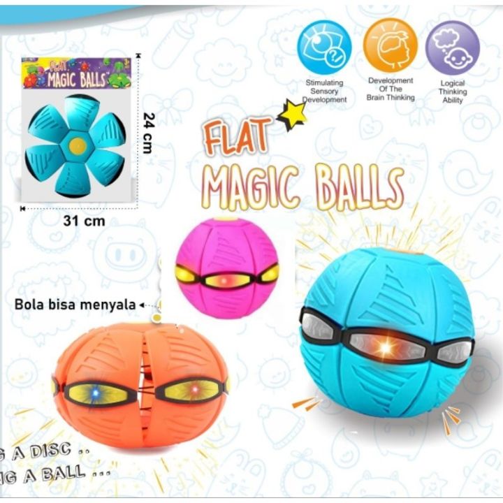 Mainan BOLA MAGIC UFO BERLAMPU / BOLA BERLAMPU / UFO TERBANG LEMPAR ...