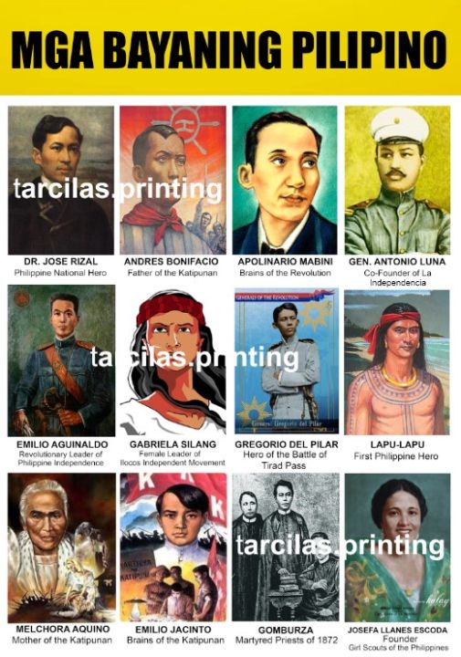 Bayani Ng Pilipinas With Name