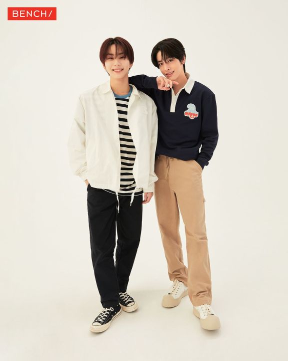 BENCH- BOL0976 #BENCH and ENHYPEN Men's Striped Tee | Lazada PH