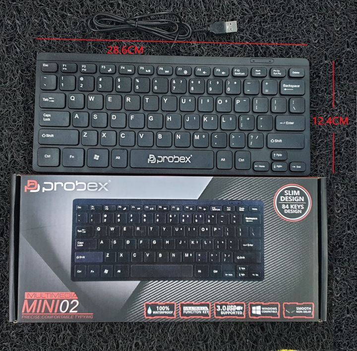 PROBEX MINI USB KEYBOARD (KB-MINI/02) [READY STOCK] | Lazada