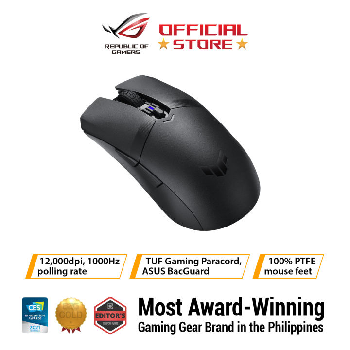 TUF Gaming M4 Wireless lightweight ambidextrous gaming mouse with dual ...