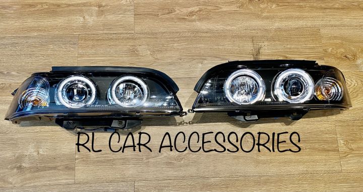 BMW E39 5 series front angle eyes ring projector headlamp headlight ...
