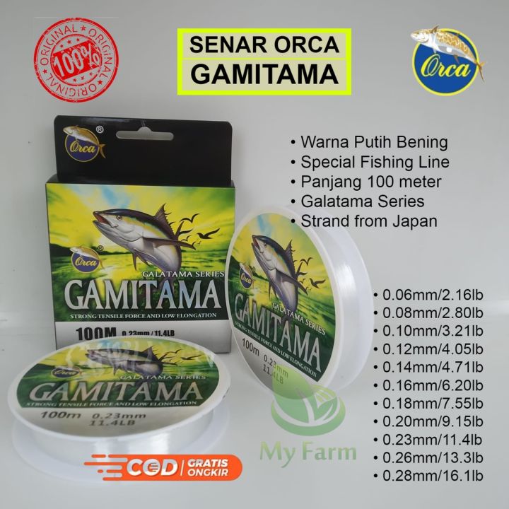 Senar Pancing Orca Gamitama Atau Benang Kenur Tali Mancing Galatama ...