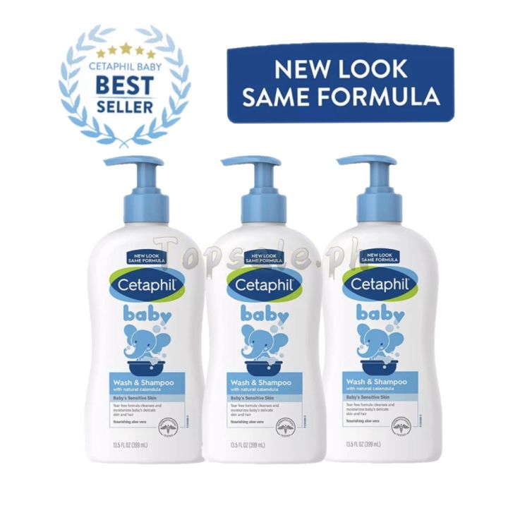 ( SET OF 3 ) NEW Cetaphil Baby Gentle Wash & Shampoo 400ml | Lazada PH