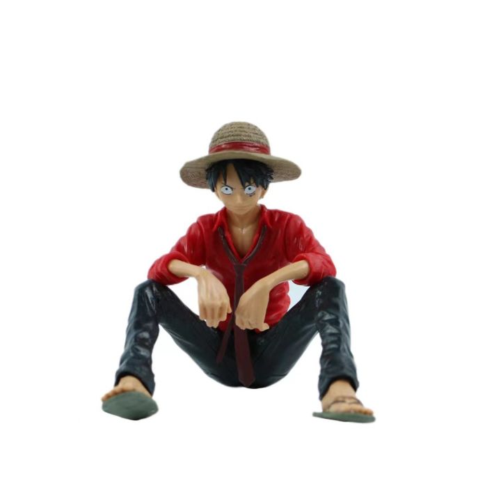 One Piece 13cm Luffy Funny Japanese Anime Movable Figure Toy Figure ...