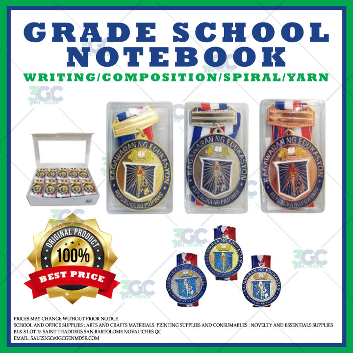 3GC Deped Medals Kagawaran ng Edukasyon 4cm/5cm/6cm | Lazada PH