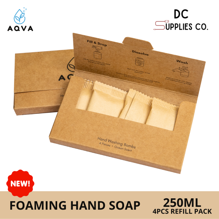 Foaming Hand Soap REFILL KIT 4PCS Hand Washing Tablets | Lazada PH