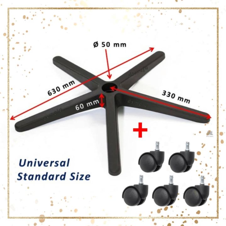 Office Chair Base Tapak Kaki Kerusi (6 Month Warranty) | Lazada