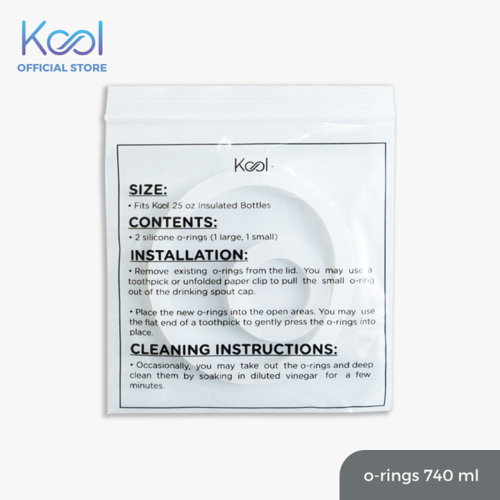 Kool 2 pk Silicone O-Rings - Fit Kool 740 ml (25 oz) Spout Lid | Lazada PH