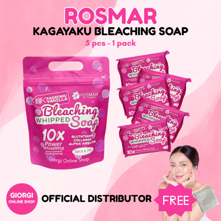 ROSMAR Kagayaku Soap | 5 pcs in 1 pack | Whitening | NEW Packaging 2025 ...