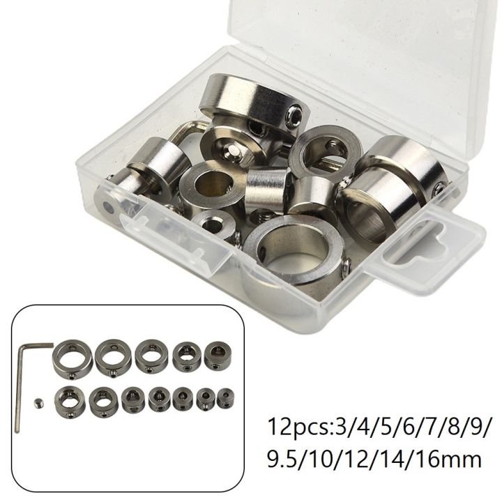 [PENGGONG] Drill Stop Collar Set for Precise Drilling 3mm to 16mm Depth ...