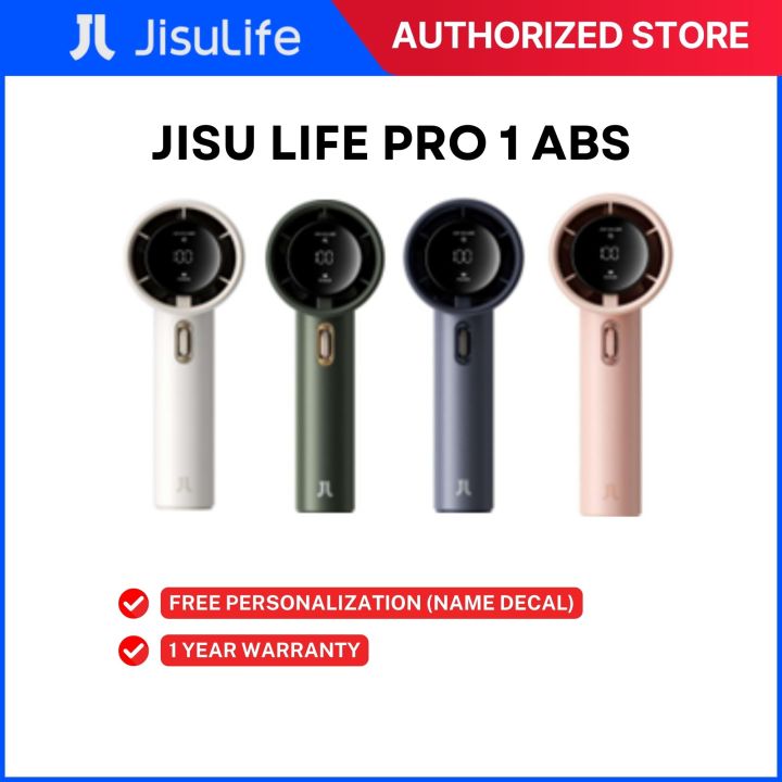 JisuLife Pro 1 ABS Handheld Fan – 3600mAh, Adjustable Speed, LED ...