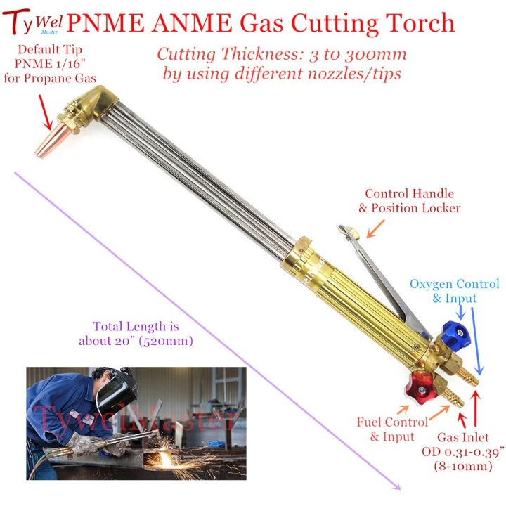 Professional Gas Cutting Torch ANME Acetylene PNME Propane Nozzle Tip ...